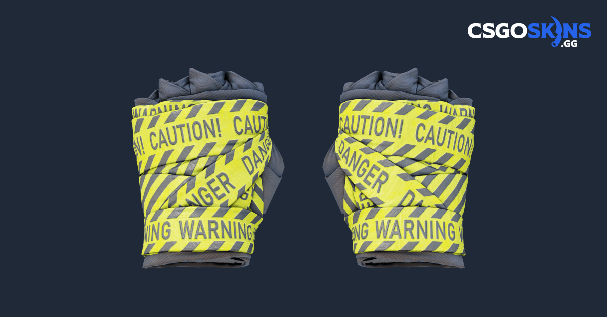 Hand Wraps | CAUTION! - CSGOSKINS.GG