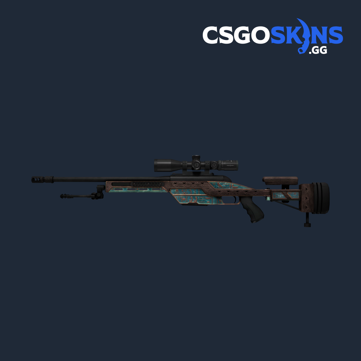 SSG 08 | Azure Glyph - CSGOSKINS.GG
