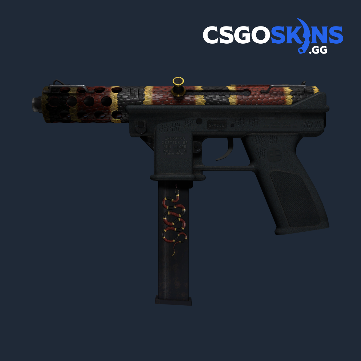 Tec-9 | Snek-9 - CSGOSKINS.GG