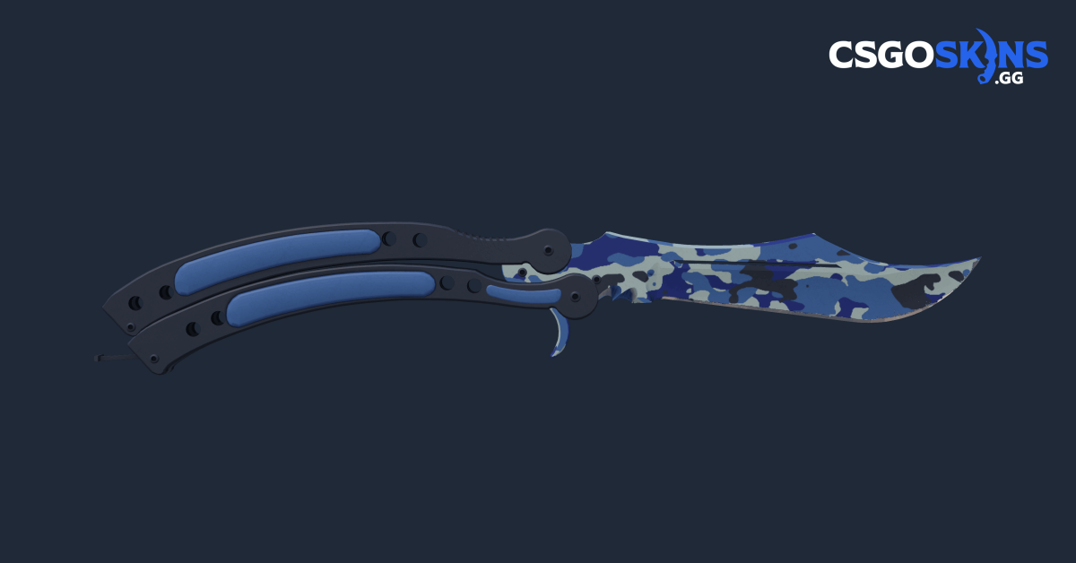 Butterfly Knife | Bright Water - CSGOSKINS.GG