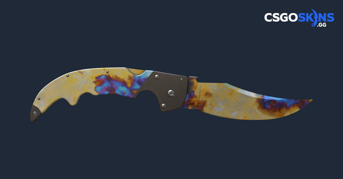 Falchion Knife | Case Hardened - CSGOSKINS.GG