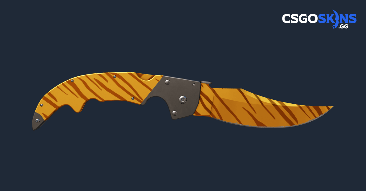 Falchion Knife | Tiger Tooth - CSGOSKINS.GG