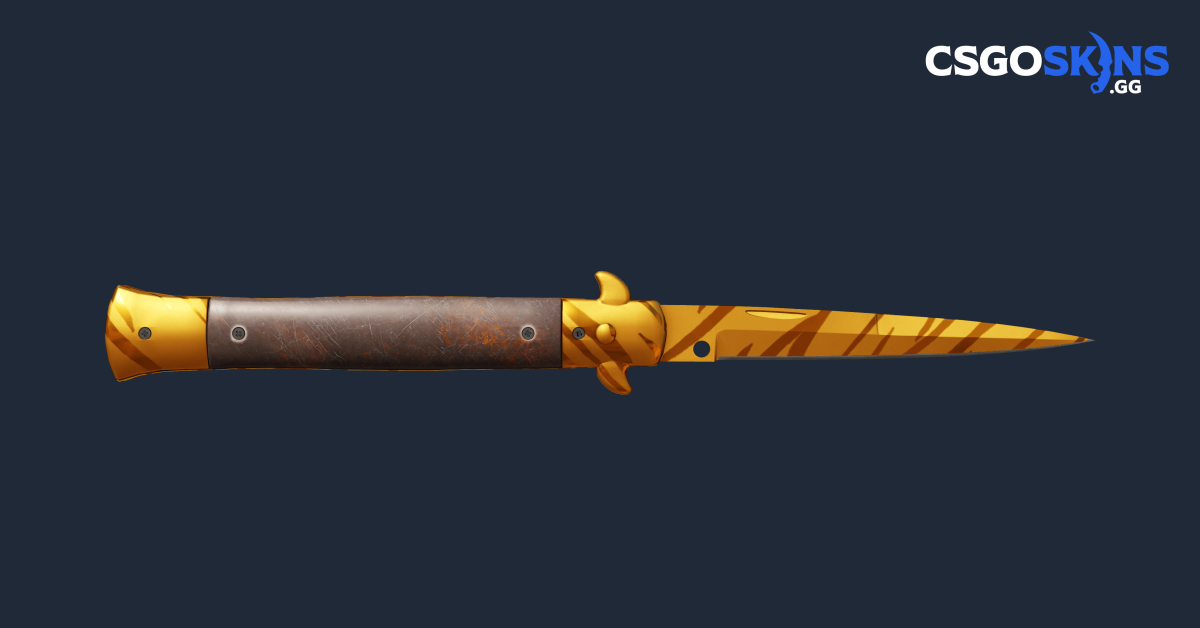 Stiletto Knife | Tiger Tooth - CSGOSKINS.GG