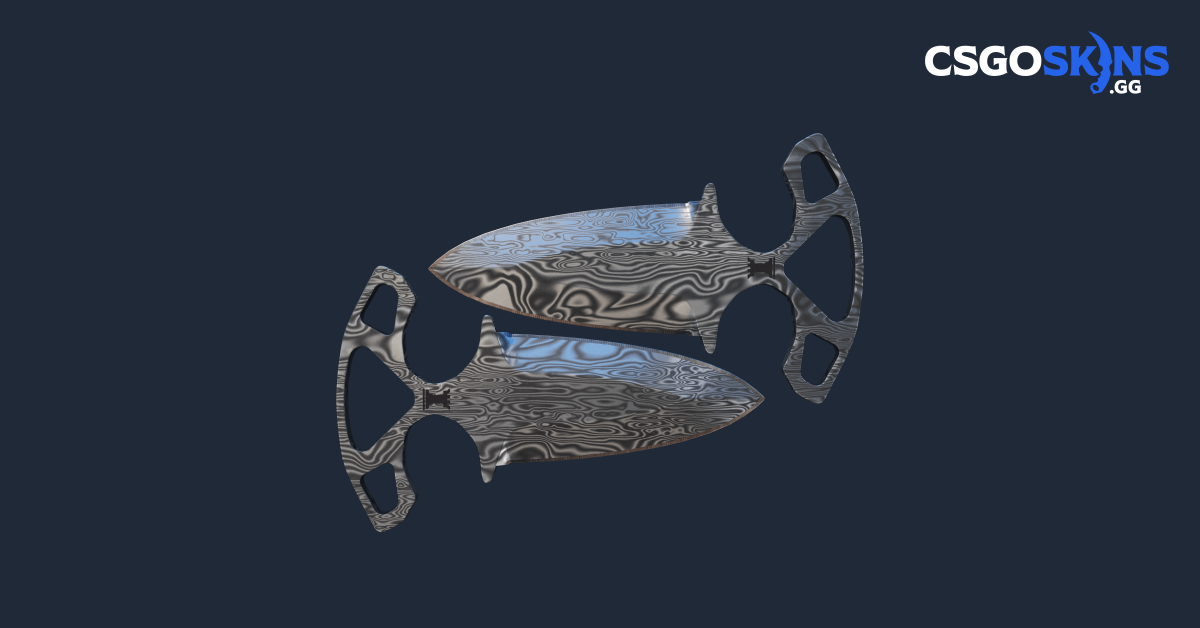 Shadow Daggers | Damascus Steel - CSGOSKINS.GG