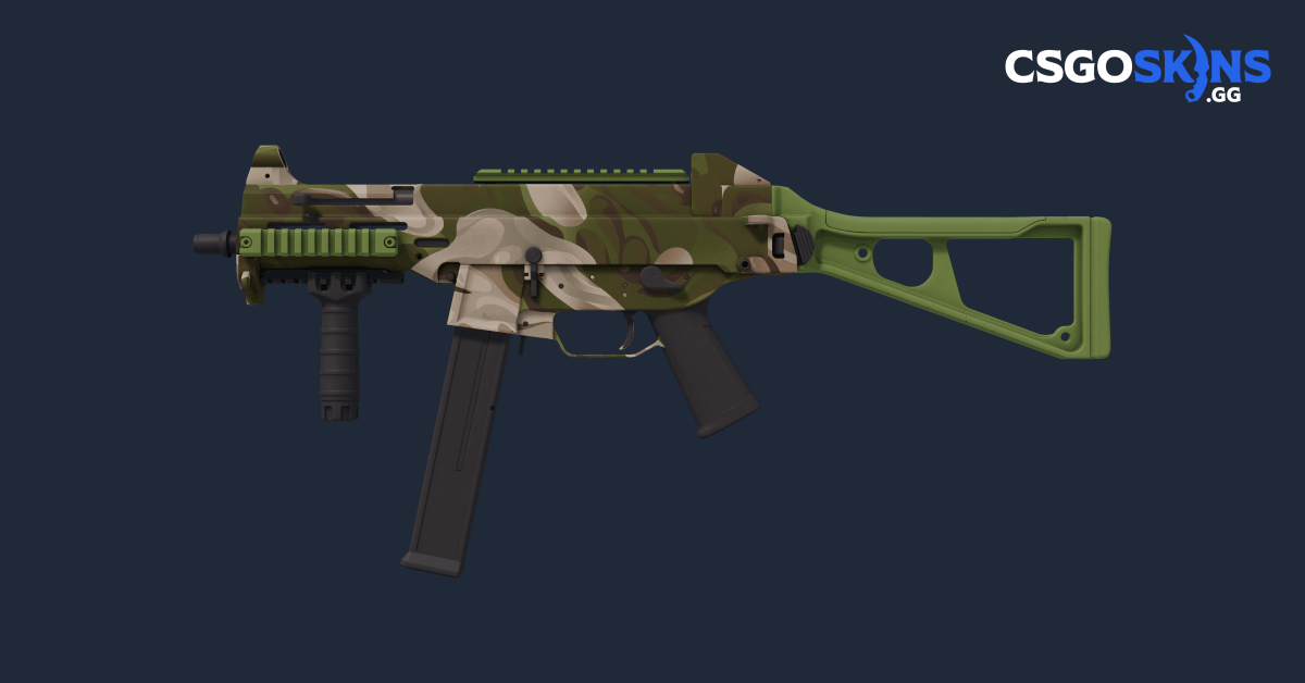 UMP-45 | Green Swirl - CSGOSKINS.GG