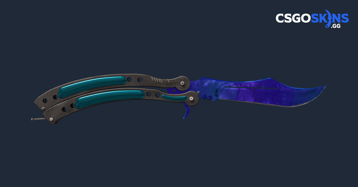 Butterfly Knife | Doppler Sapphire - CSGOSKINS.GG