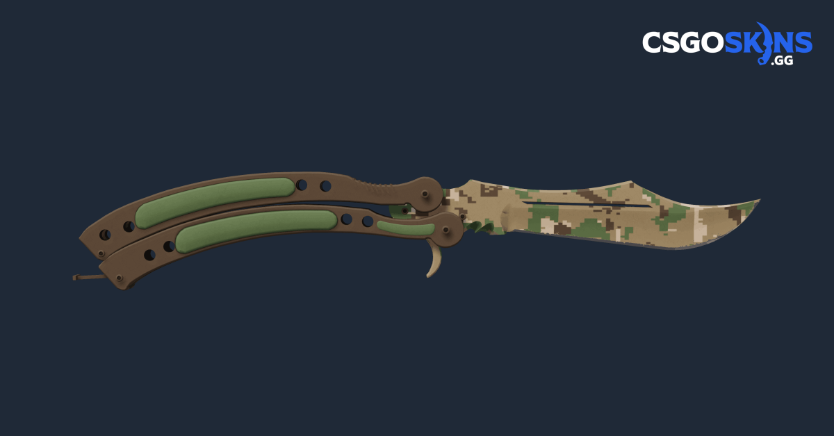 Butterfly Knife | Forest DDPAT - CSGOSKINS.GG