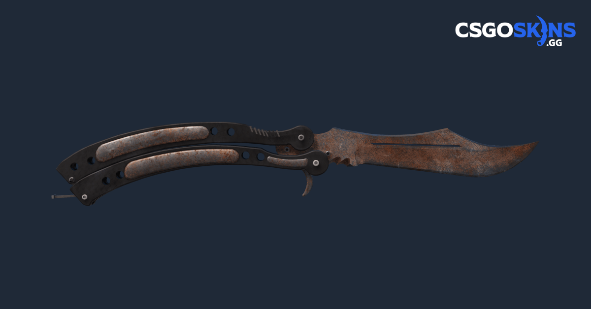 Butterfly Knife | Rust Coat - CSGOSKINS.GG
