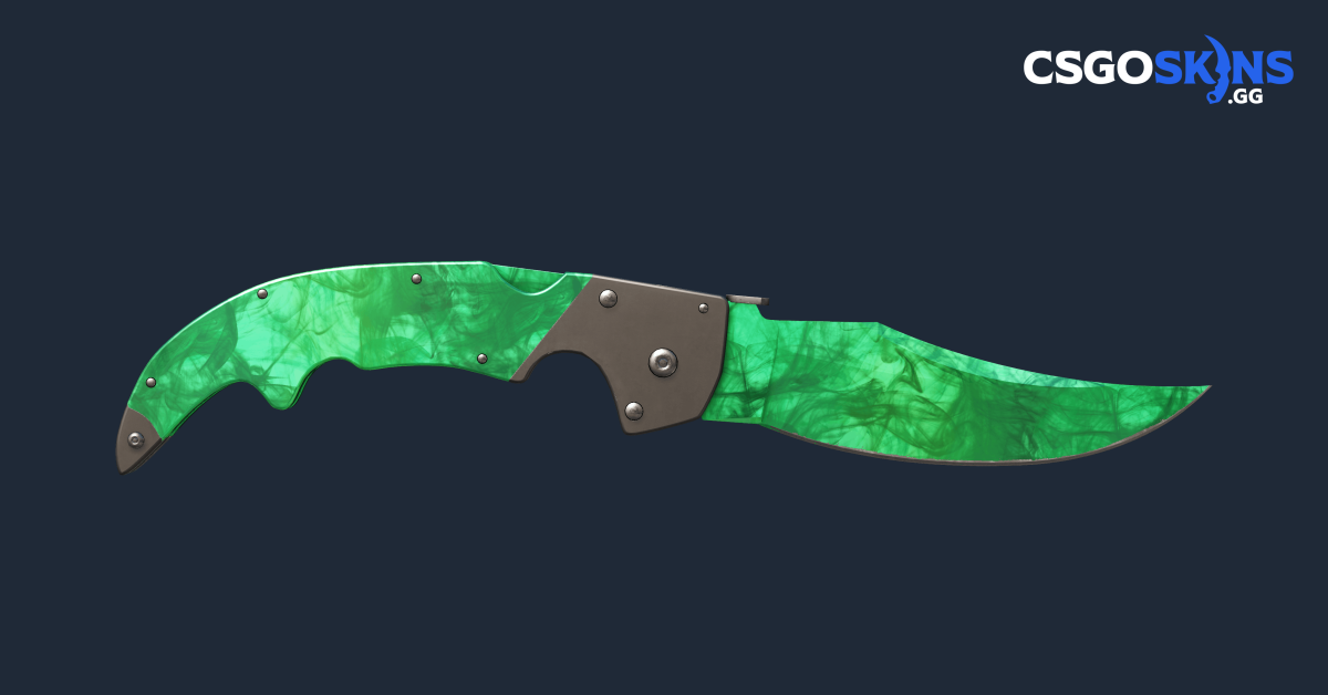 Falchion Knife | Gamma Doppler Emerald - CSGOSKINS.GG