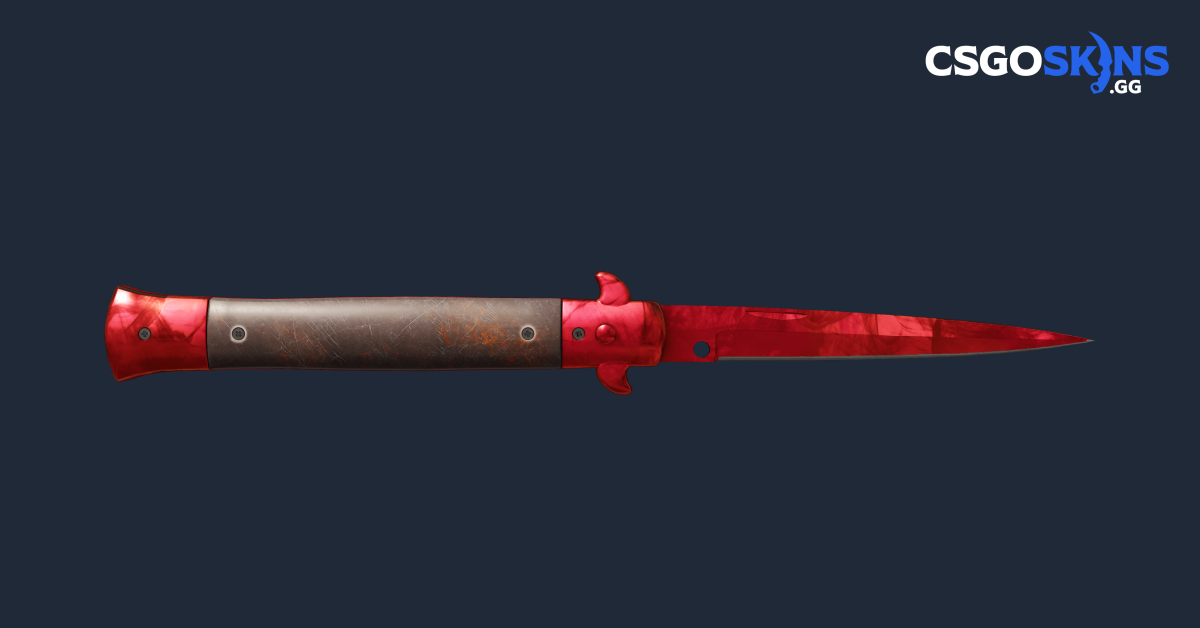 Stiletto Knife | Doppler Ruby - CSGOSKINS.GG