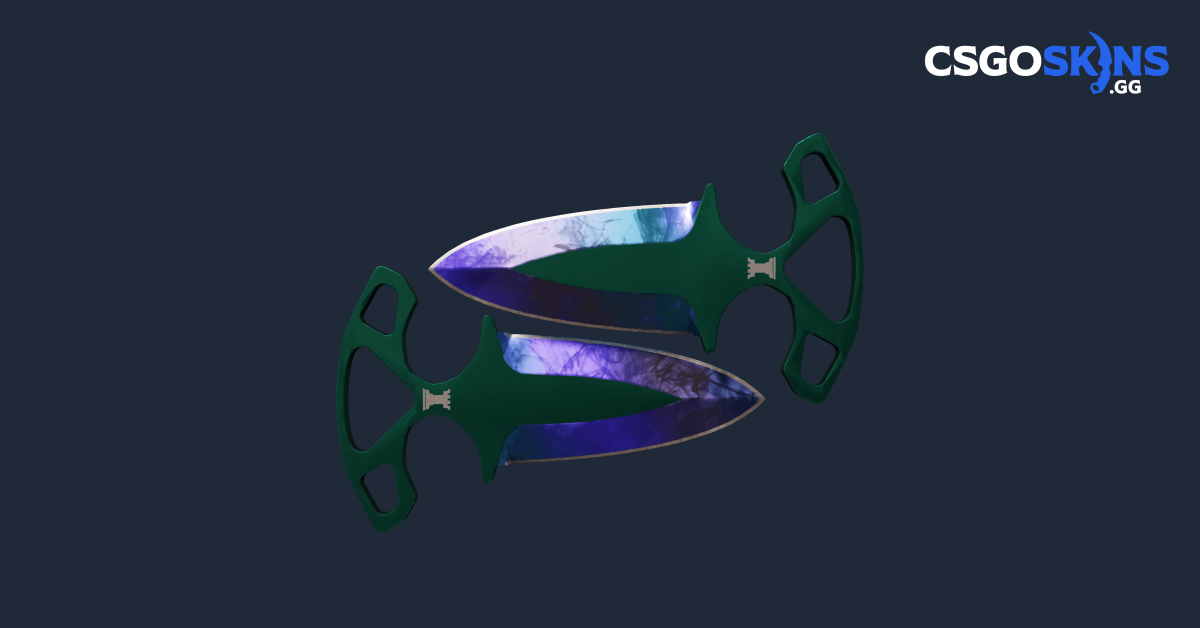 Shadow Daggers | Doppler Phase 3 - CSGOSKINS.GG