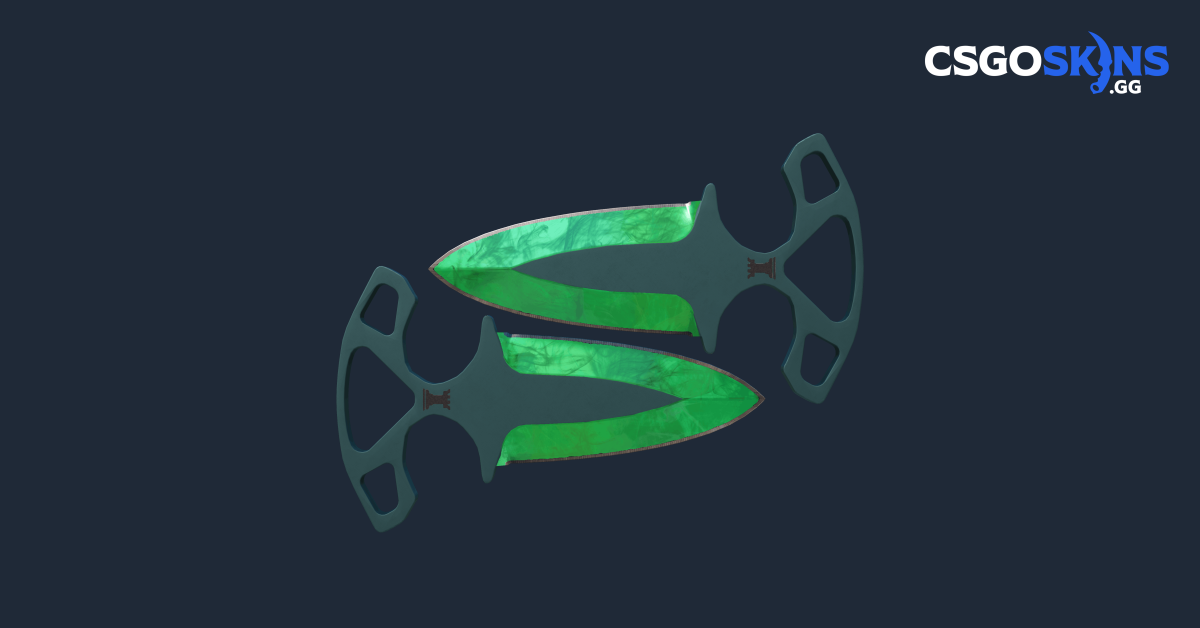 Shadow Daggers | Gamma Doppler Emerald - CSGOSKINS.GG