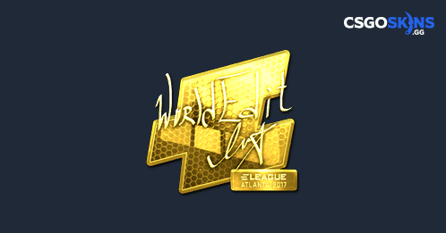 Sticker | WorldEdit (Gold) | Atlanta 2017 - CSGOSKINS.GG