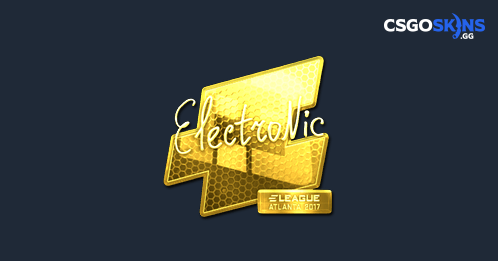 Sticker | electronic (Gold) | Atlanta 2017 - CSGOSKINS.GG