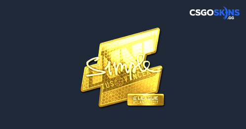 Sticker | s1mple (Gold) | Atlanta 2017 - CSGOSKINS.GG