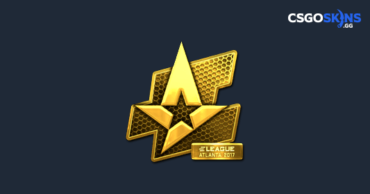 Sticker | Astralis (Gold) | Atlanta 2017 - CSGOSKINS.GG