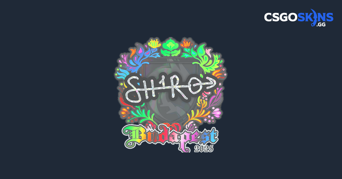 Sticker | sh1ro (Holo) | Budapest 2025 - CSGOSKINS.GG