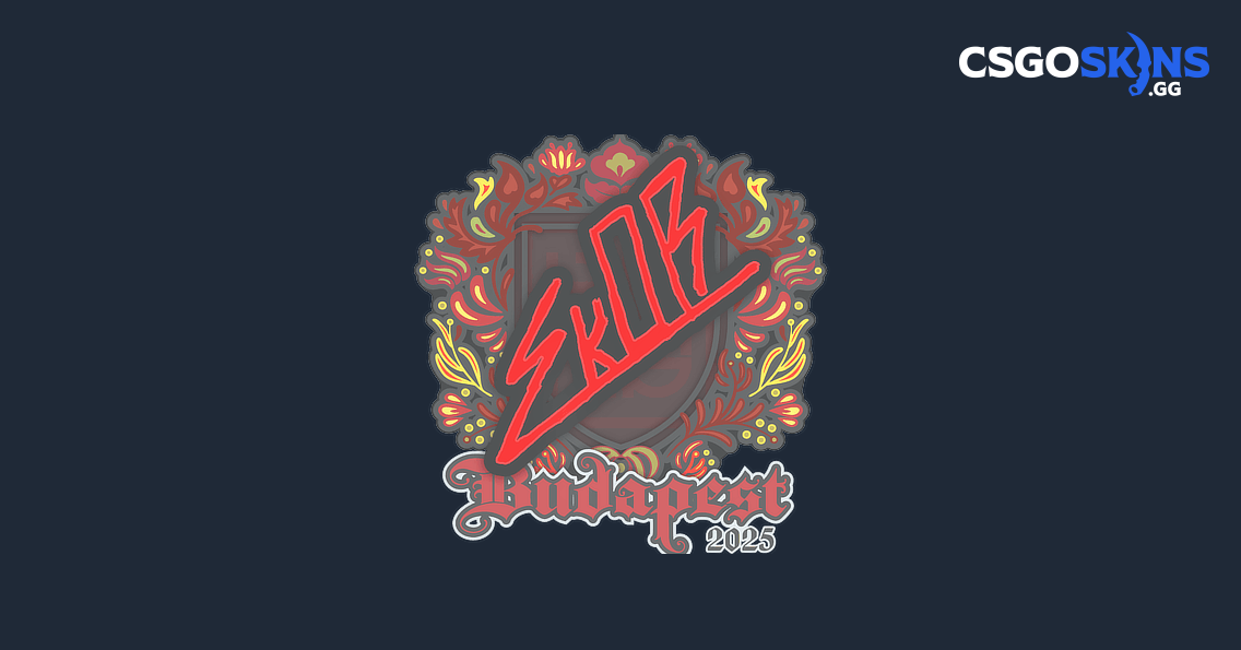 Sticker | sk0R | Budapest 2025 - CSGOSKINS.GG