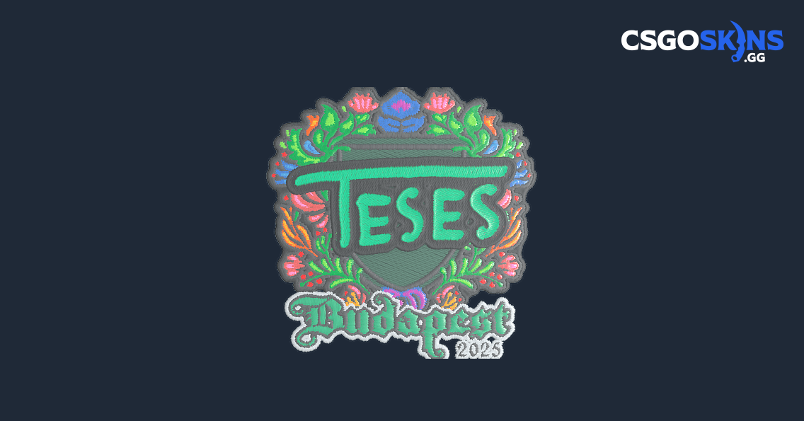 Sticker | TeSeS (Embroidered) | Budapest 2025 - CSGOSKINS.GG