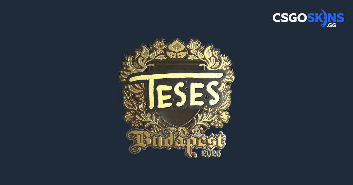Sticker | TeSeS (Gold) | Budapest 2025 - CSGOSKINS.GG