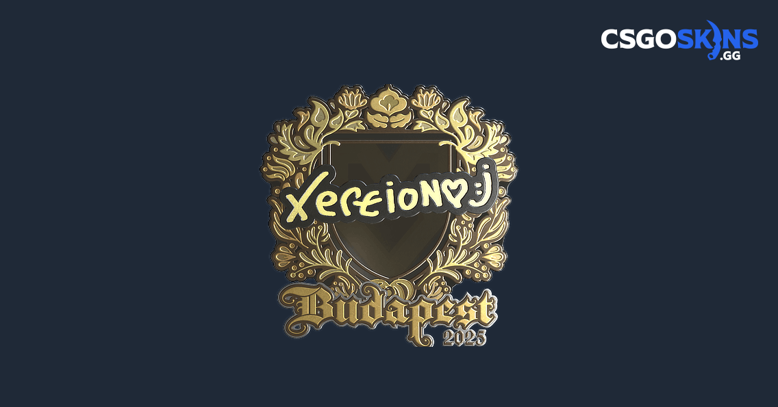 Sticker | xertioN (Gold) | Budapest 2025 - CSGOSKINS.GG