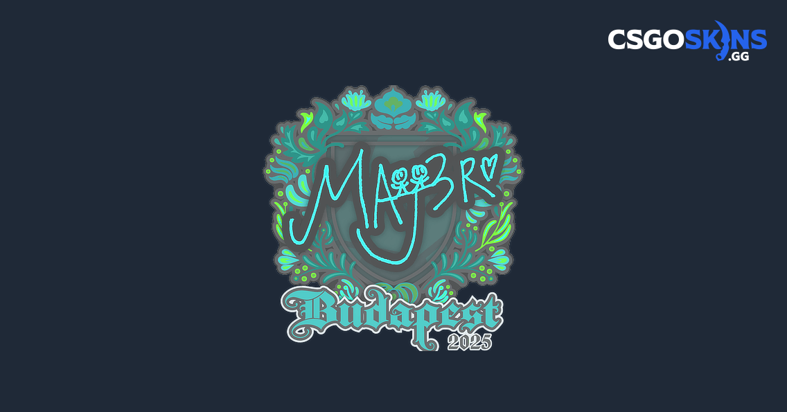 Sticker | MAJ3R | Budapest 2025 - CSGOSKINS.GG