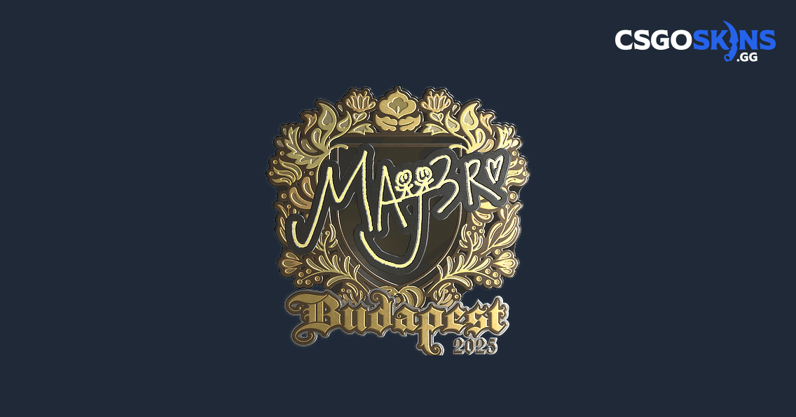 Sticker | MAJ3R (Gold) | Budapest 2025 - CSGOSKINS.GG