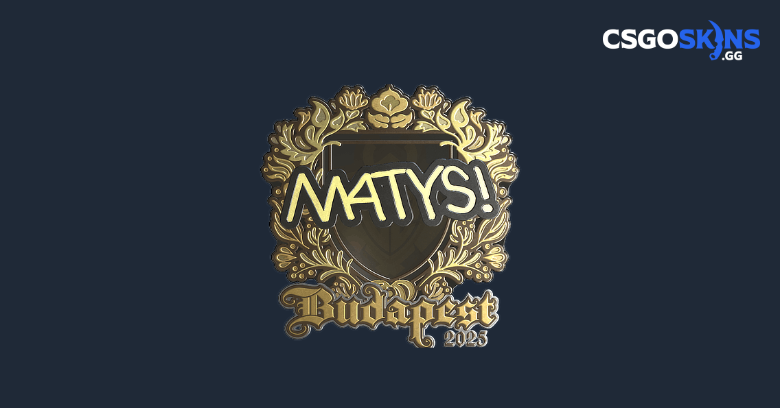 Sticker | MATYS (Gold) | Budapest 2025 - CSGOSKINS.GG