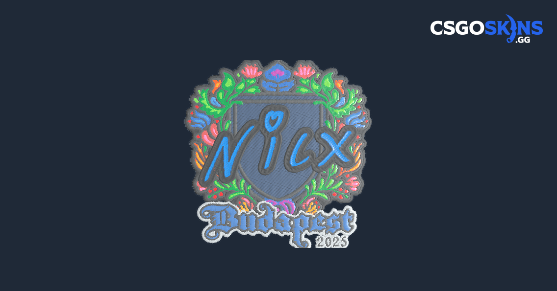 Sticker | nicx (Embroidered) | Budapest 2025 - CSGOSKINS.GG