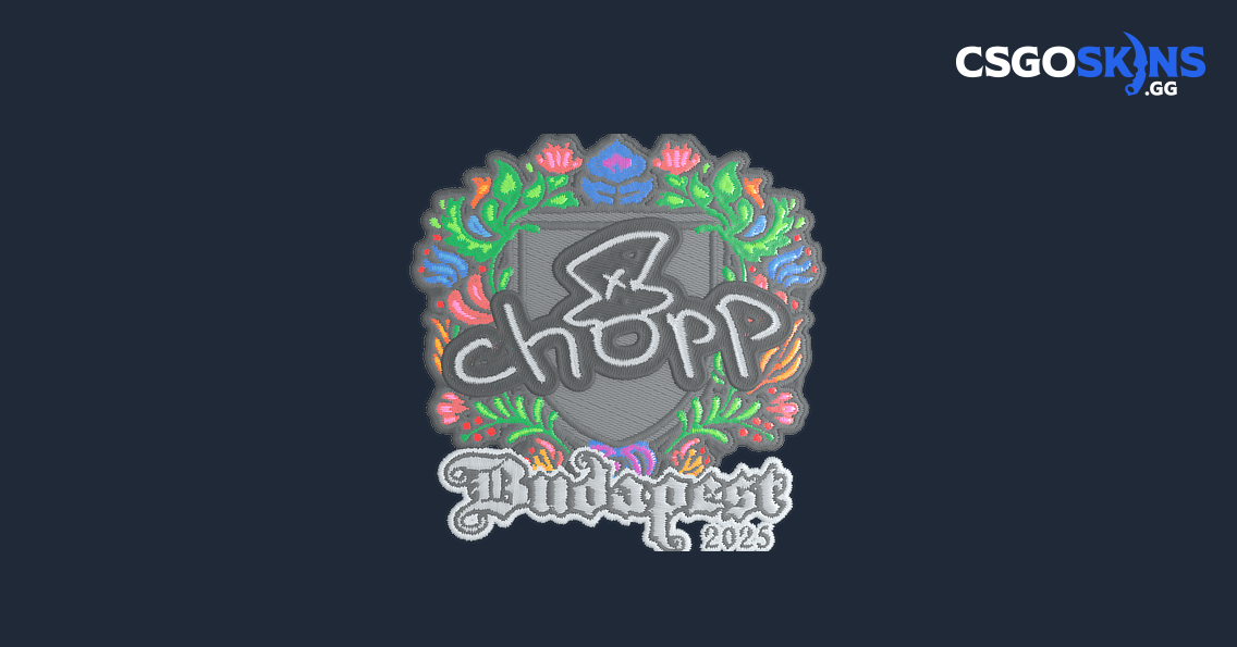 Sticker | chopper (Embroidered) | Budapest 2025 - CSGOSKINS.GG