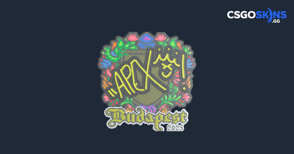 Sticker | apEX (Embroidered) | Budapest 2025 - CSGOSKINS.GG