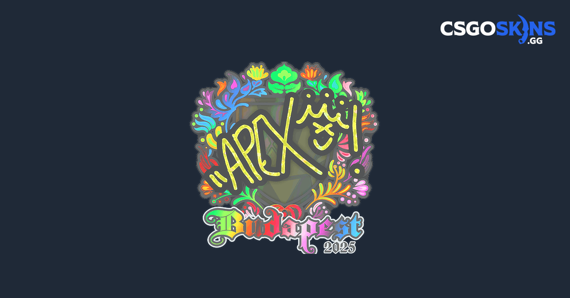 Sticker | apEX (Holo) | Budapest 2025 - CSGOSKINS.GG
