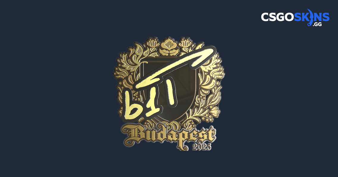 Sticker | b1t (Gold) | Budapest 2025 - CSGOSKINS.GG