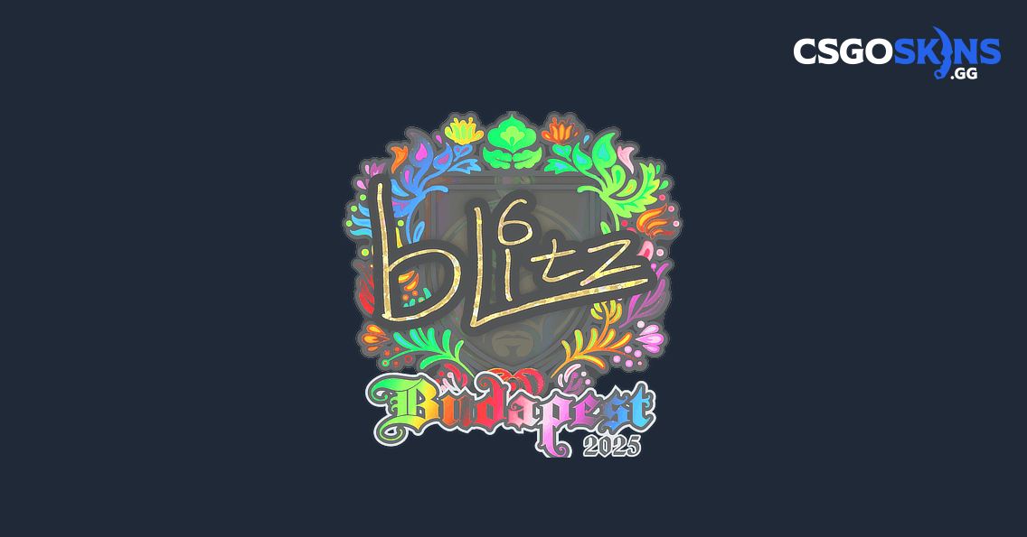 Sticker | bLitz (Holo) | Budapest 2025 - CSGOSKINS.GG