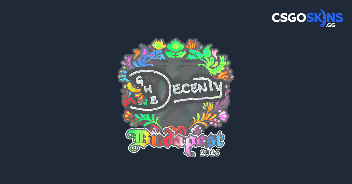 Sticker | decenty (Holo) | Budapest 2025 - CSGOSKINS.GG
