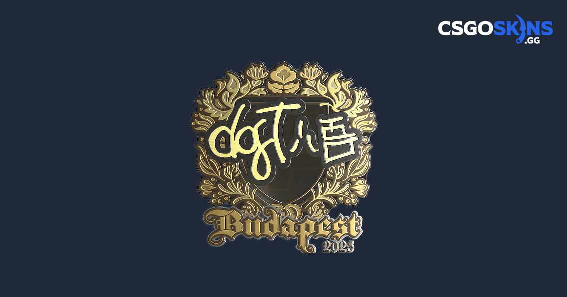 Sticker | dgt (Gold) | Budapest 2025 - CSGOSKINS.GG