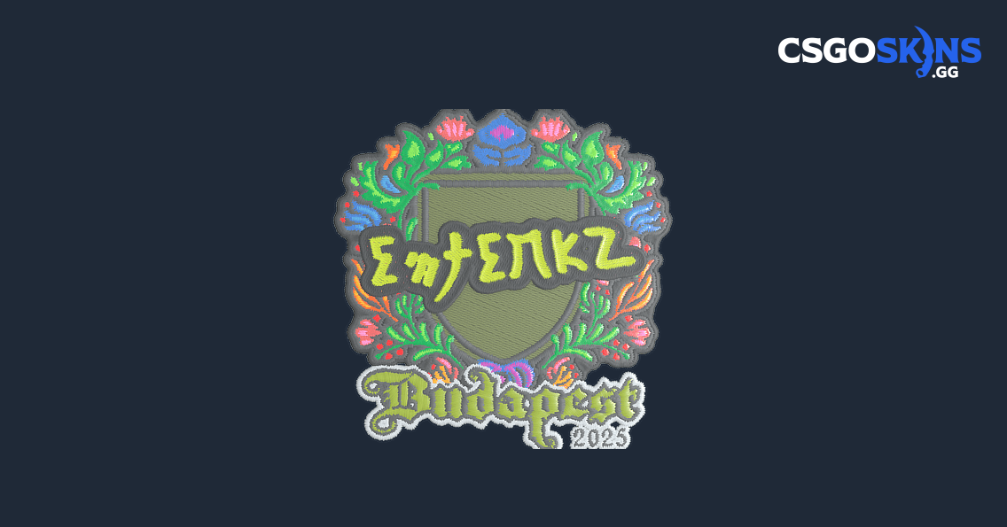 Sticker | ewjerkz (Embroidered) | Budapest 2025 - CSGOSKINS.GG