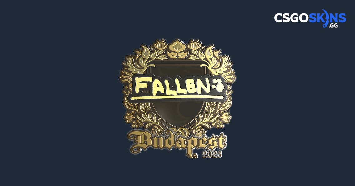 Sticker | FalleN (Gold) | Budapest 2025 - CSGOSKINS.GG