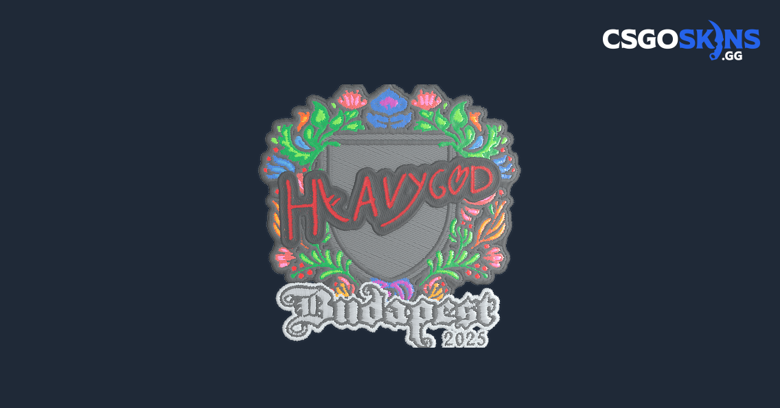 Sticker | Heavygod (Embroidered) | Budapest 2025 - CSGOSKINS.GG