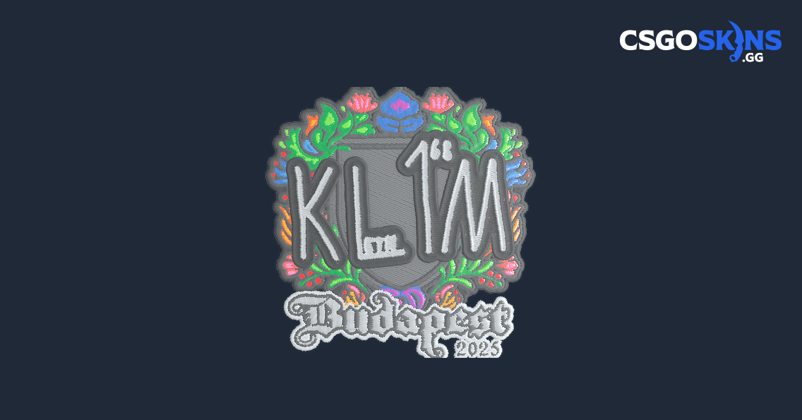 Sticker | kl1m (Embroidered) | Budapest 2025 - CSGOSKINS.GG
