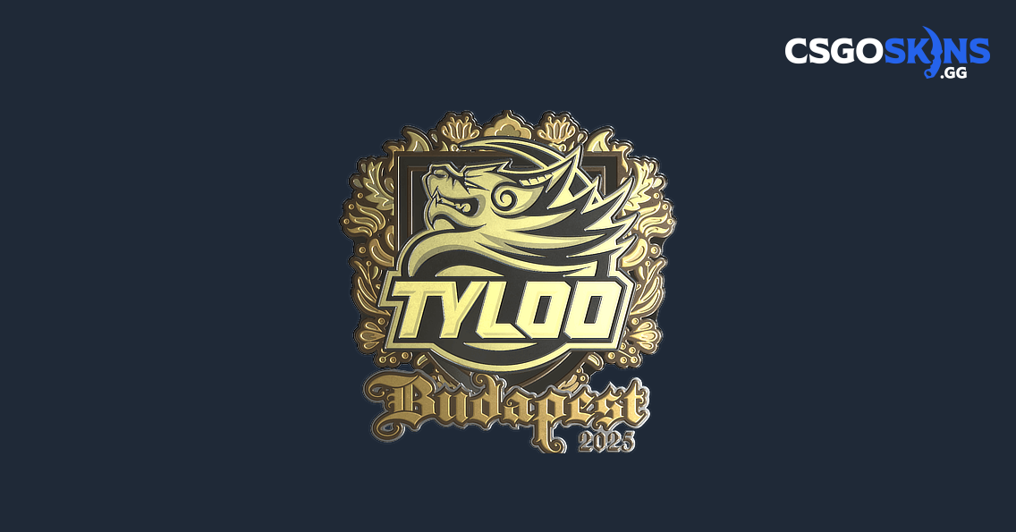 Sticker | TYLOO (Gold) | Budapest 2025 - CSGOSKINS.GG