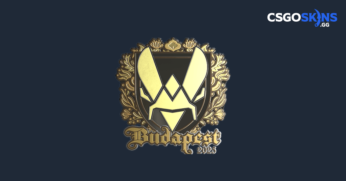 Sticker | Vitality (Gold) | Budapest 2025 - CSGOSKINS.GG