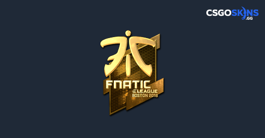 Sticker | Fnatic (Gold) | Boston 2018 - CSGOSKINS.GG