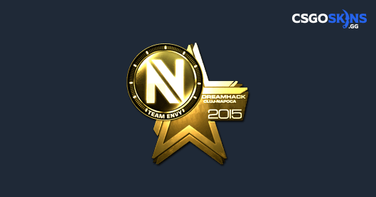 Sticker | Team EnVyUs (Gold) | Cluj-Napoca 2015 - CSGOSKINS.GG