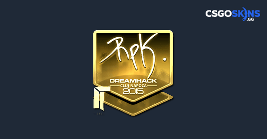 Sticker | RpK (Gold) | Cluj-Napoca 2015 - CSGOSKINS.GG