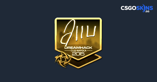 Sticker | allu (Gold) | Cluj-Napoca 2015 - CSGOSKINS.GG