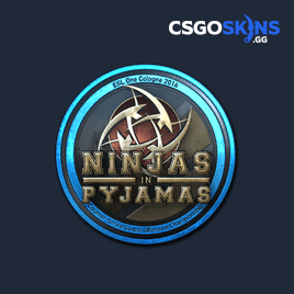 Sticker | Ninjas in Pyjamas (Foil) | Cologne 2014 - CSGOSKINS.GG