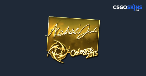 Sticker | allu (Gold) | Cologne 2015 - CSGOSKINS.GG