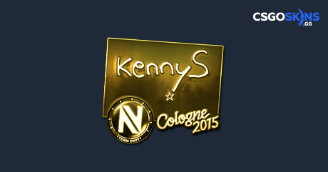 Sticker | kennyS (Gold) | Cologne 2015 - CSGOSKINS.GG