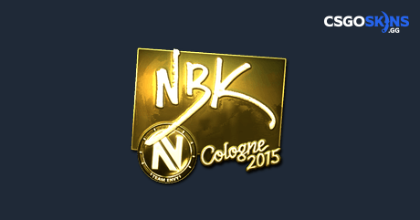 Sticker | NBK- (Gold) | Cologne 2015 - CSGOSKINS.GG